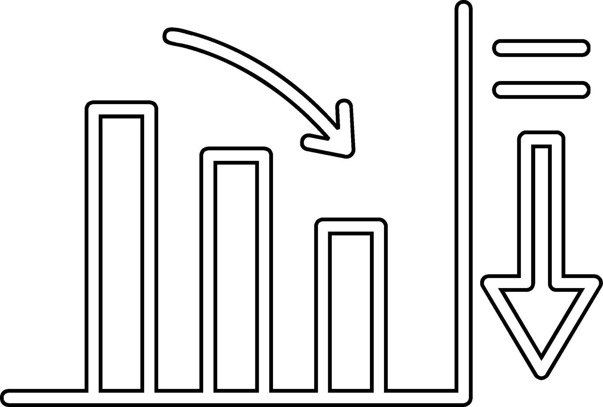 Decrease Vector Icon 38786767 Vector Art at Vecteezy