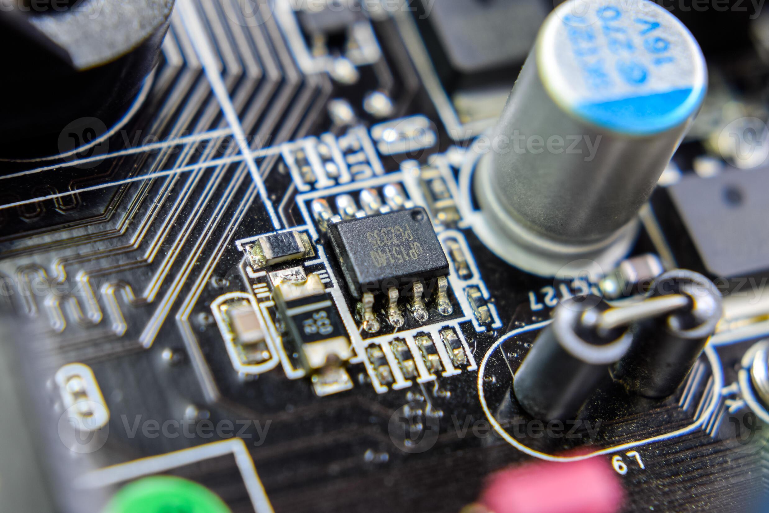 Electronic Board With Electrical Components Electronics Of Computer Equipment 38788114 Stock
