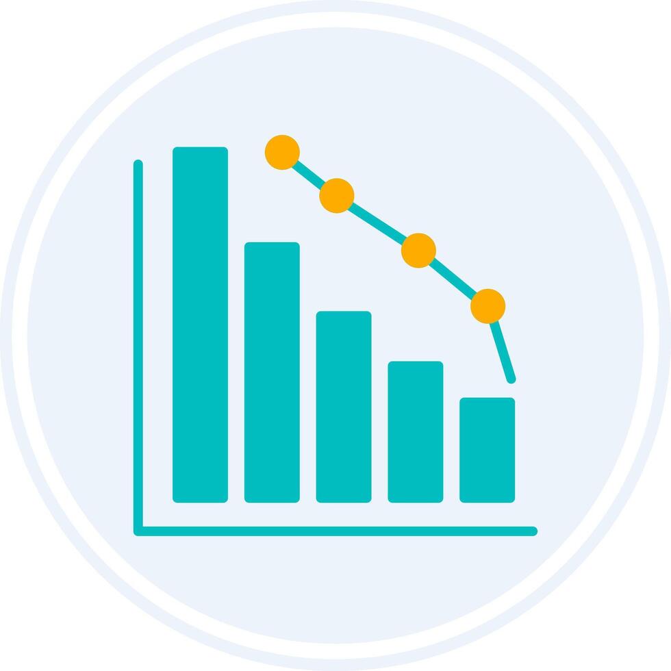 Decrease Glyph Two Colour Circle Icon 38795163 Vector Art at Vecteezy