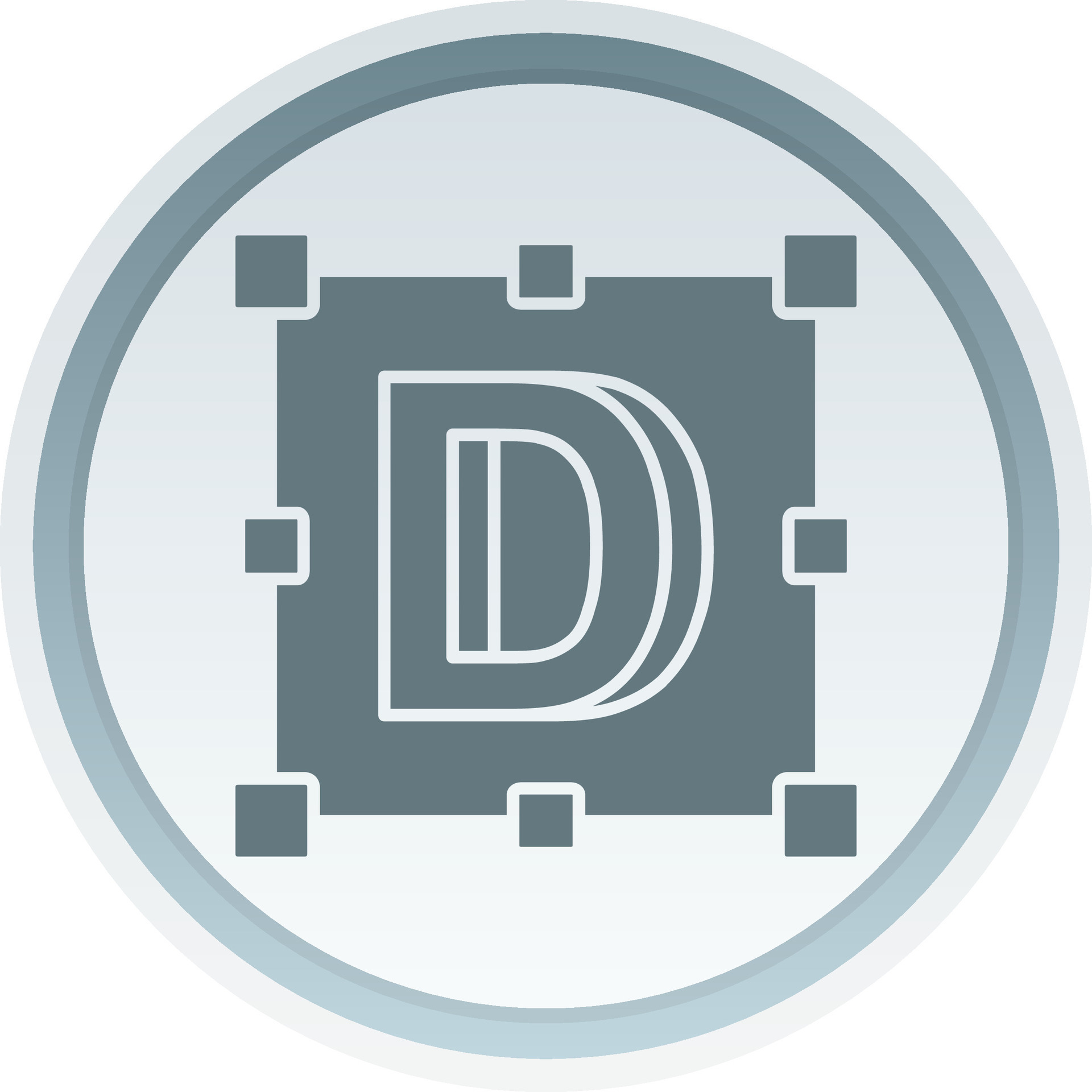 Logo Solid button Icon 38795732 Vector Art at Vecteezy