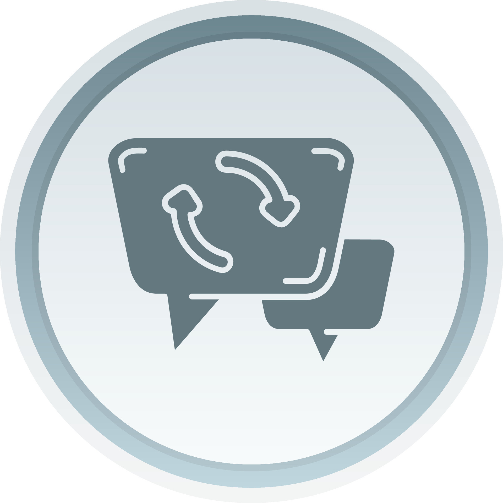 Syncing Solid button Icon 38795768 Vector Art at Vecteezy