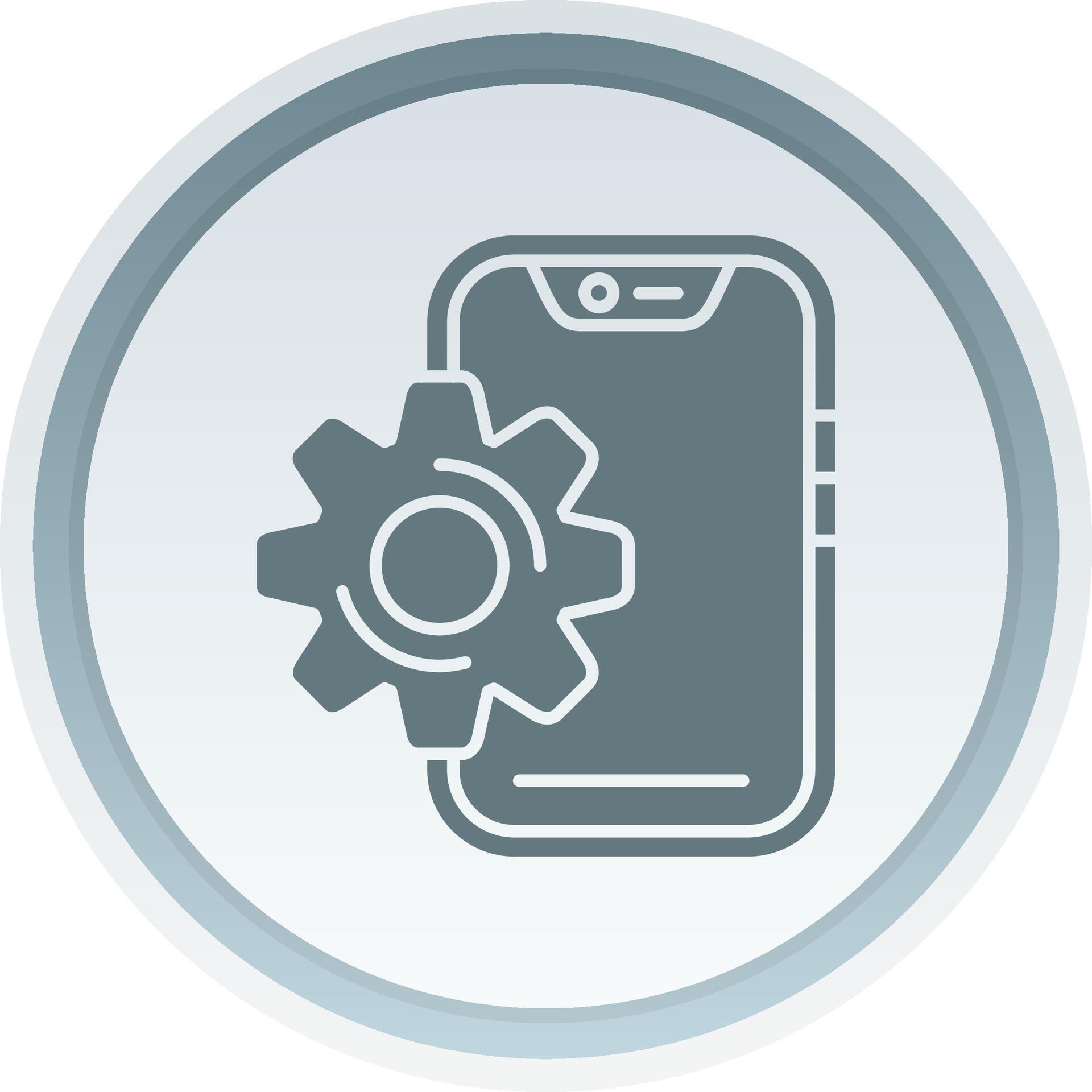 Setting Solid button Icon 38795837 Vector Art at Vecteezy
