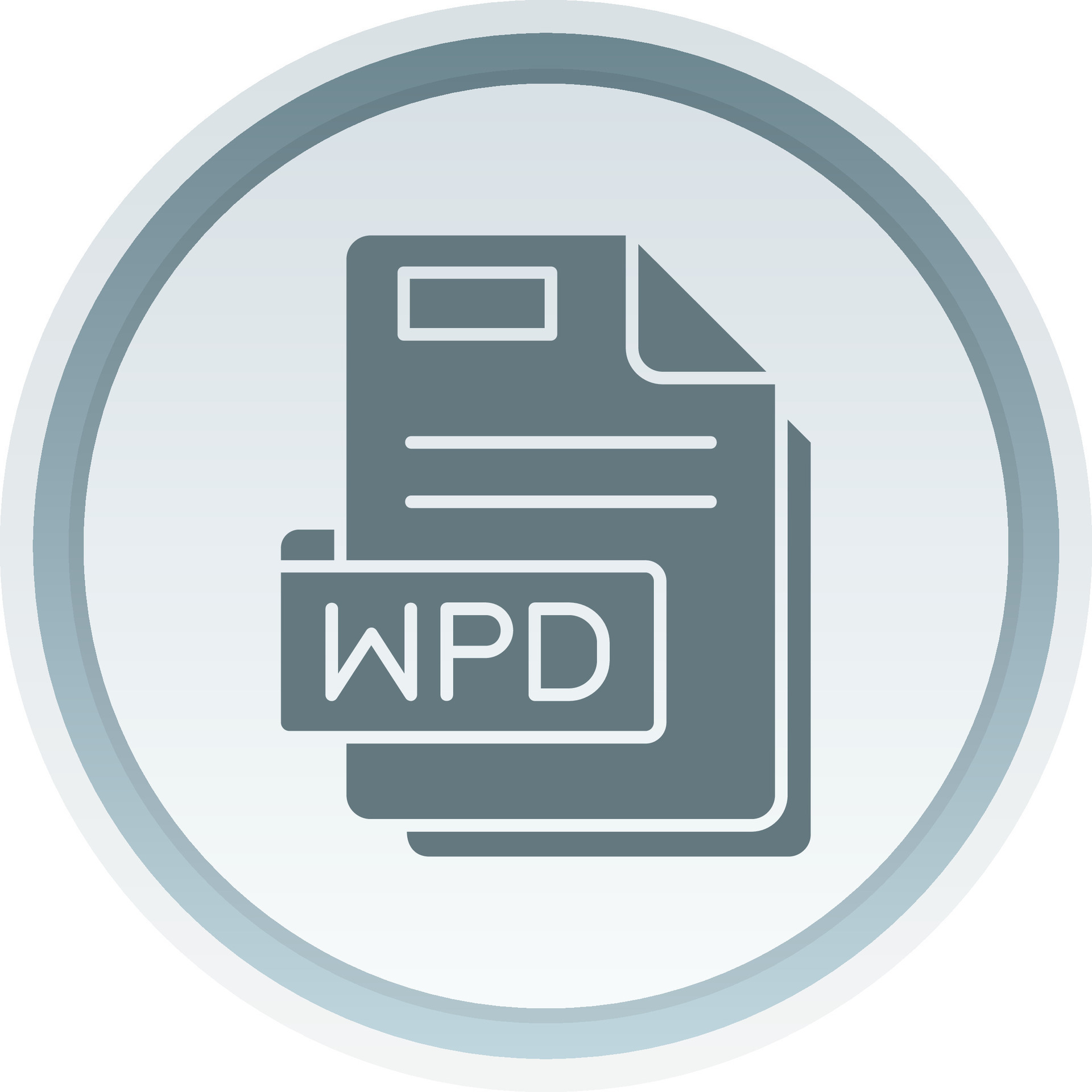 Wpd Solid button Icon 38795864 Vector Art at Vecteezy