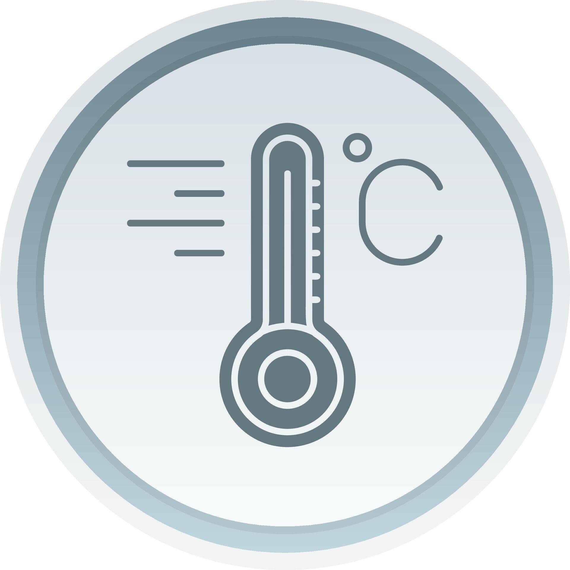 Temperature Solid button Icon 38795906 Vector Art at Vecteezy