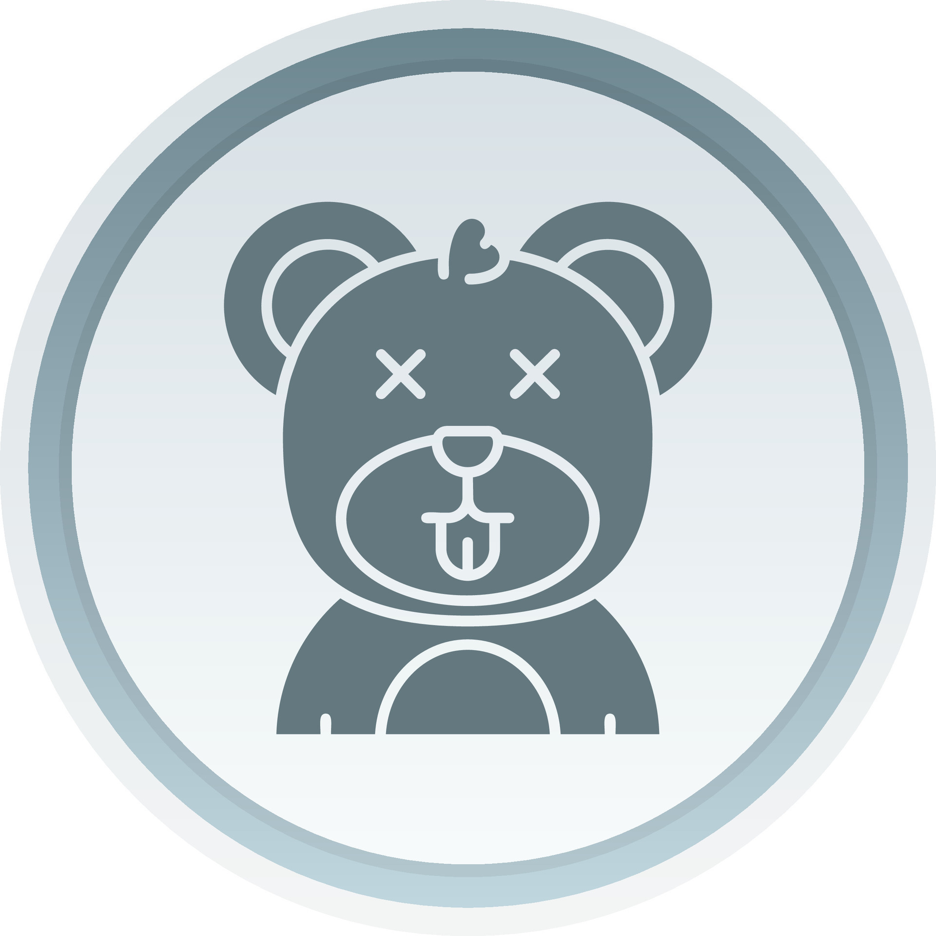 Dead Solid button Icon 38795916 Vector Art at Vecteezy