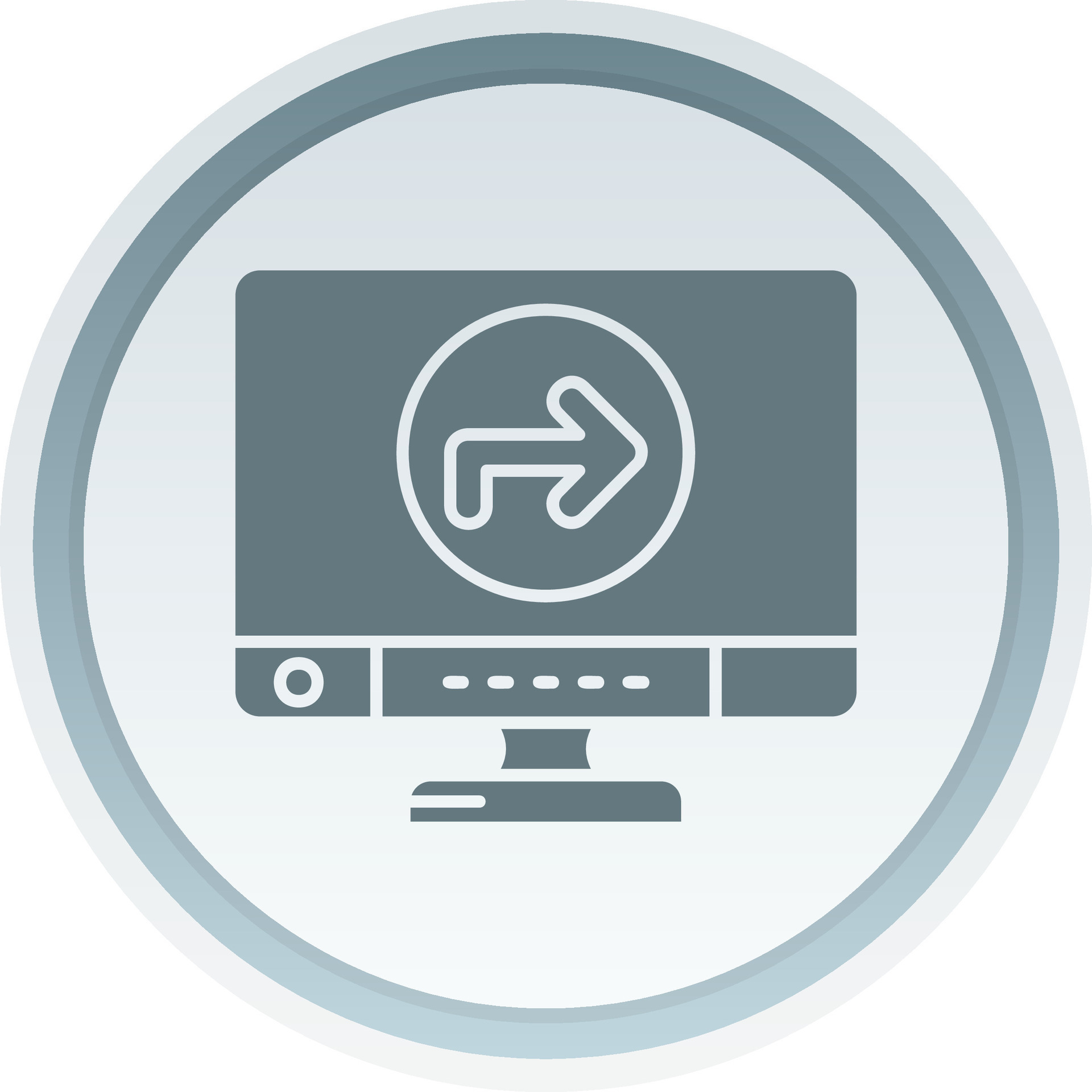 Direction Solid button Icon 38795924 Vector Art at Vecteezy