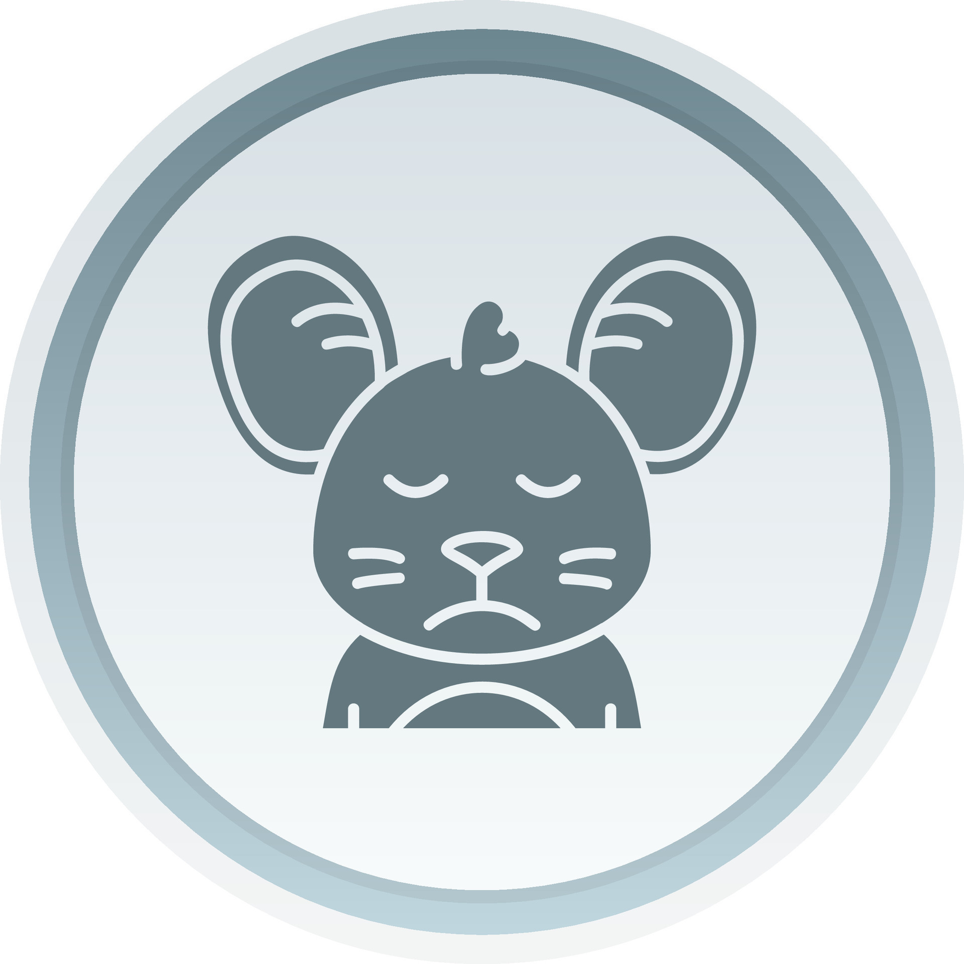 Sad Solid button Icon 38795934 Vector Art at Vecteezy