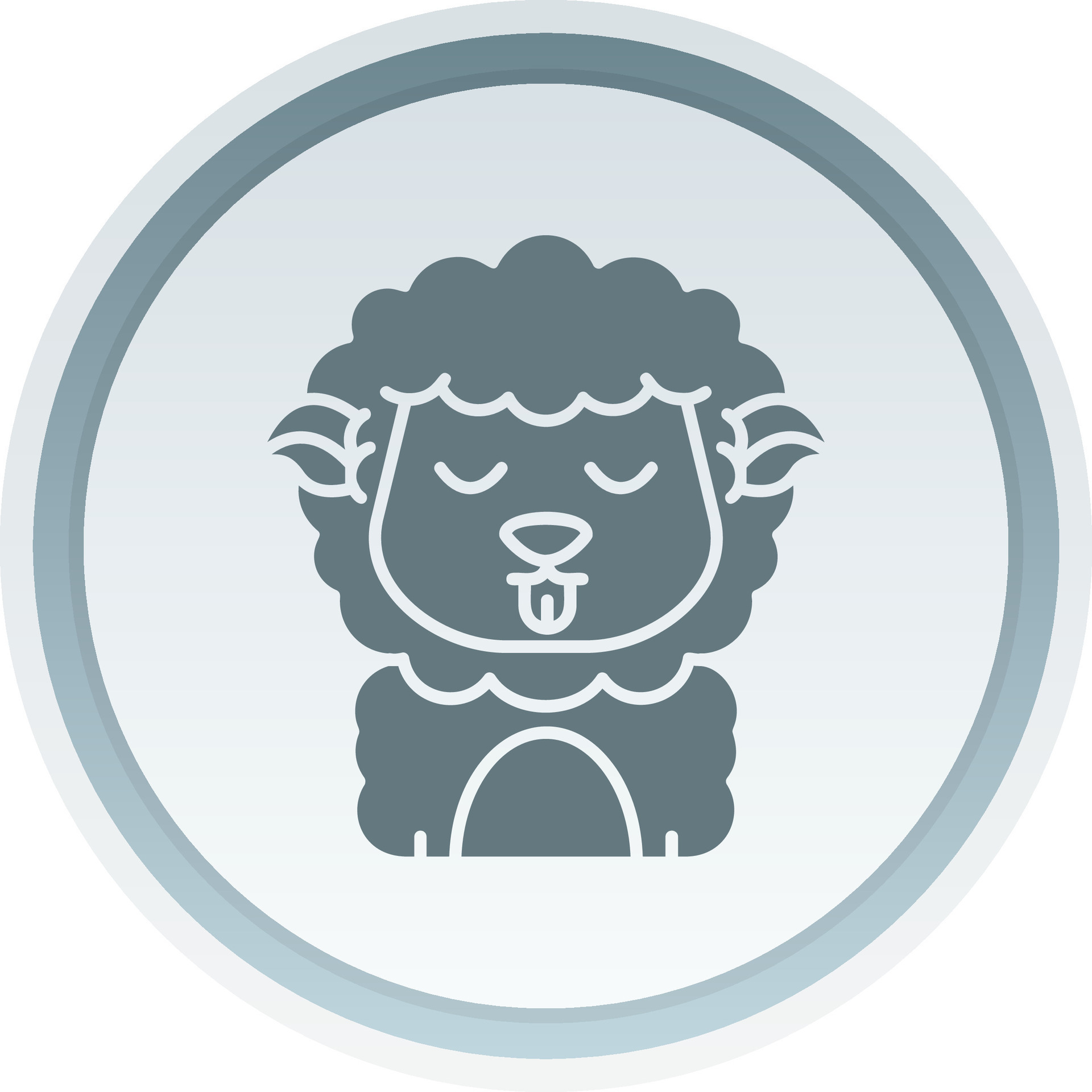 Cute Solid button Icon 38795956 Vector Art at Vecteezy