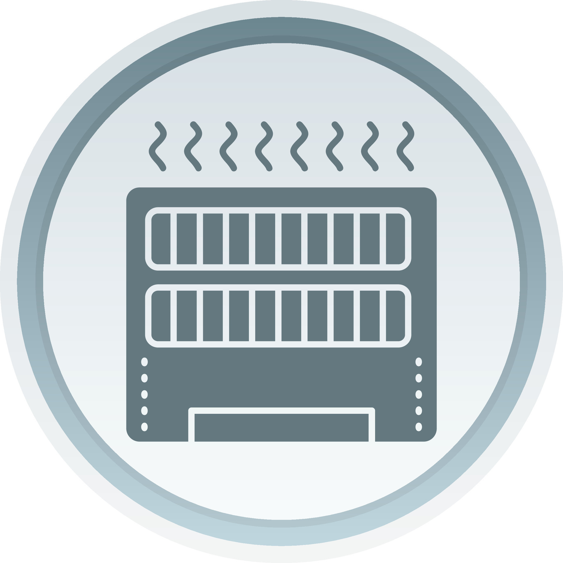 Heater Solid button Icon 38796014 Vector Art at Vecteezy