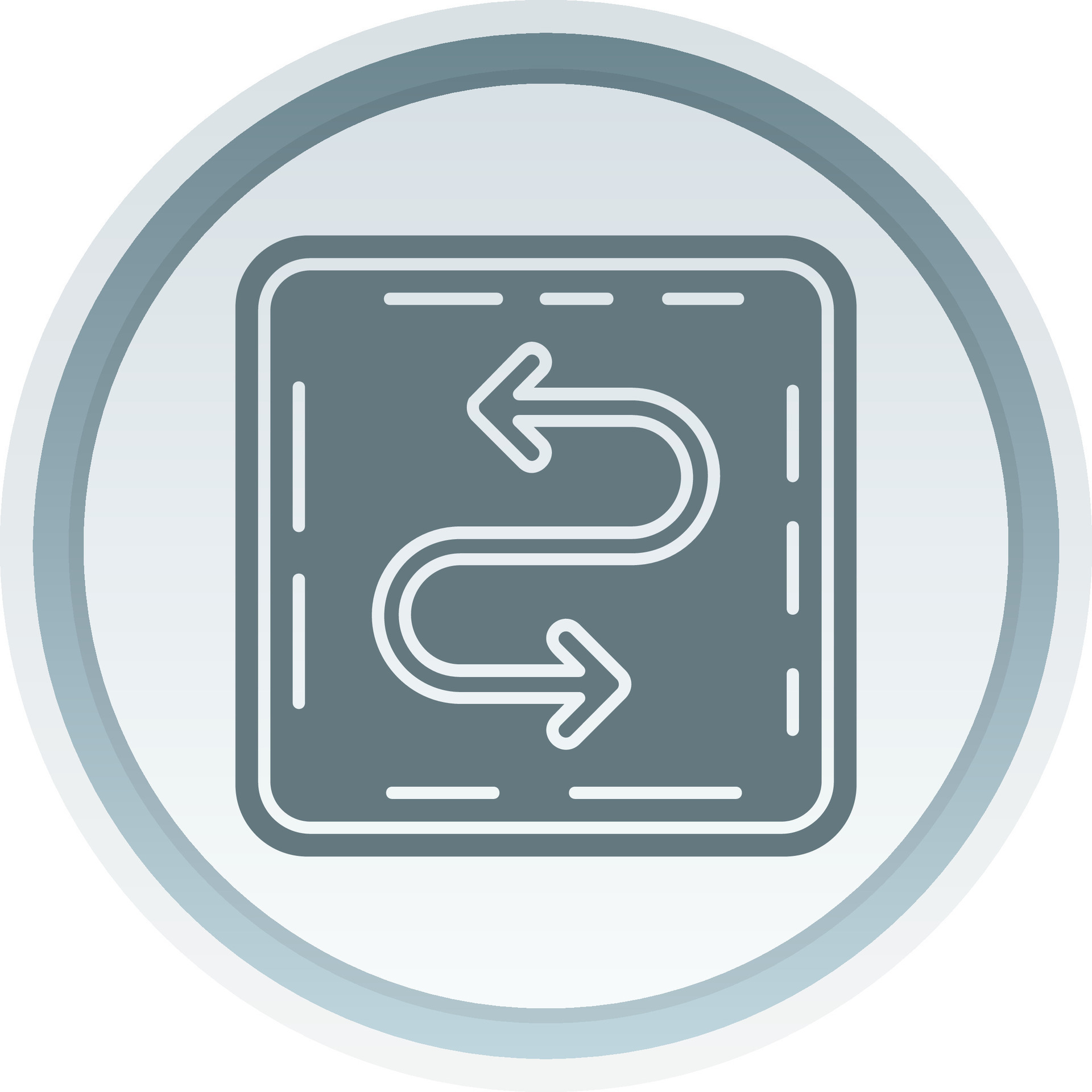 Zigzag Solid button Icon 38796054 Vector Art at Vecteezy