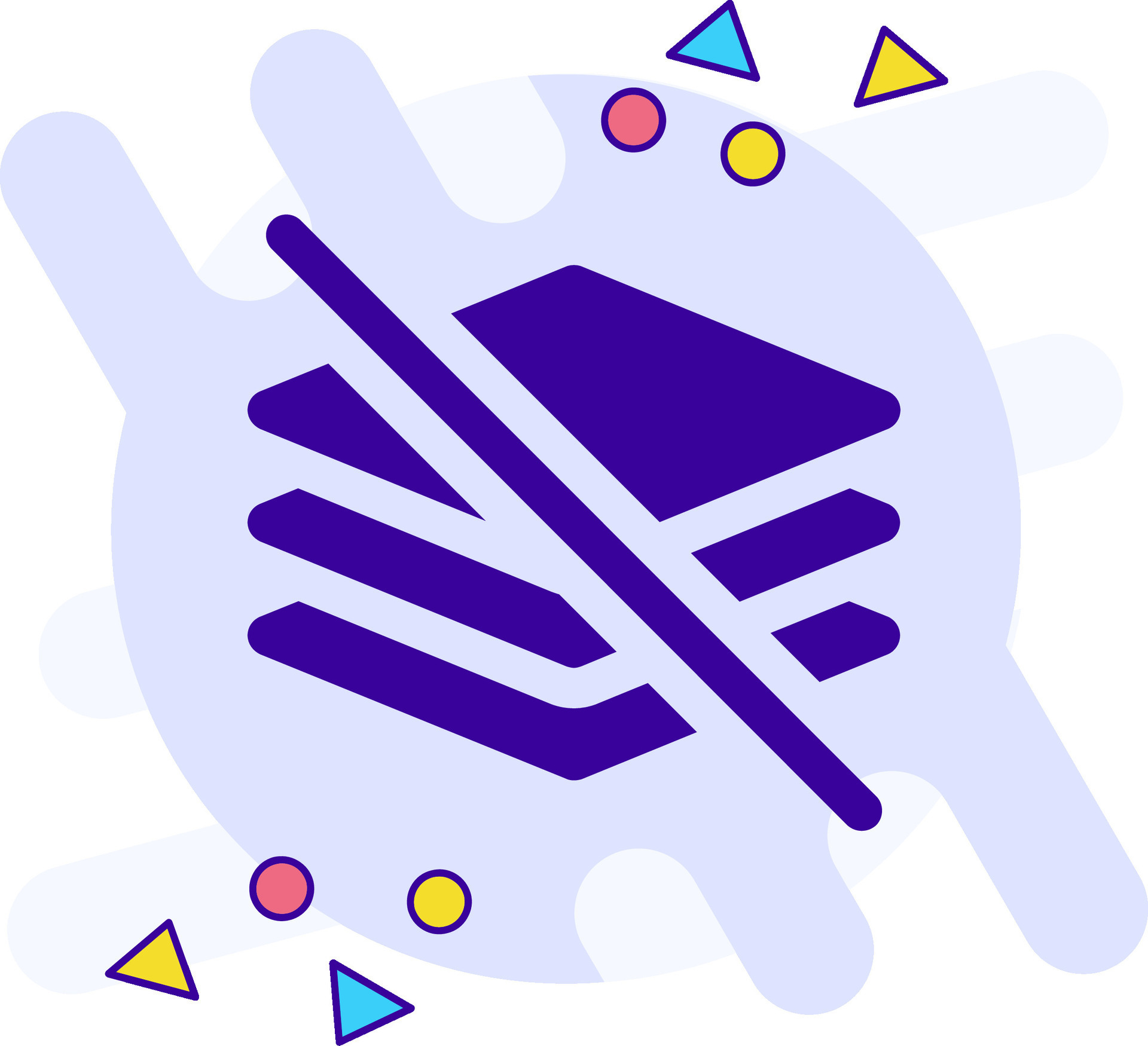 Hide layer freestyle solid Icon 38796195 Vector Art at Vecteezy