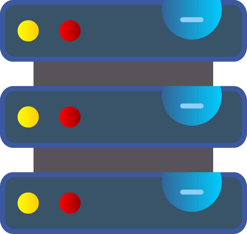 Database Flat Gradient Icon 38799180 Vector Art at Vecteezy