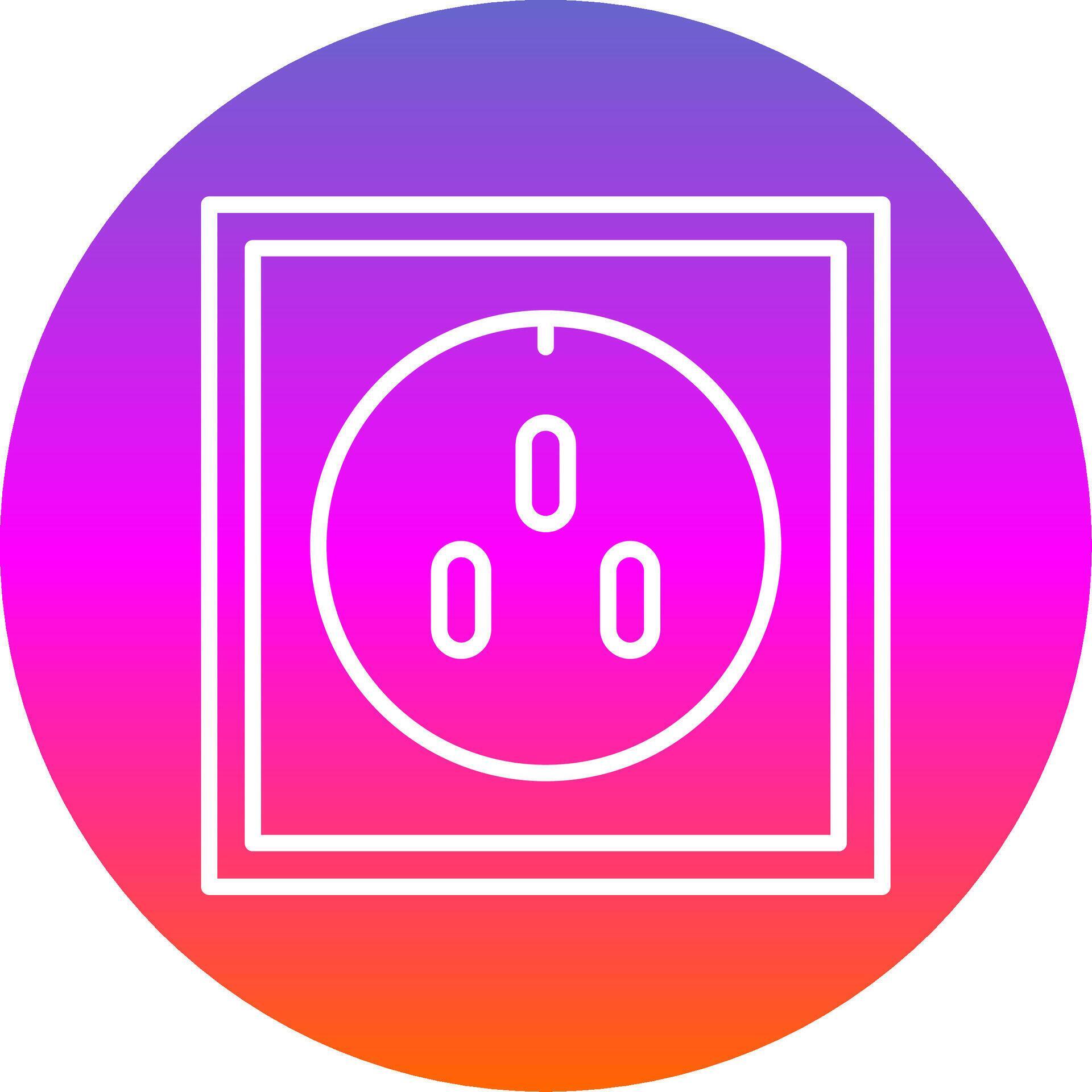 Socket Line Gradient Circle Icon 38799642 Vector Art At Vecteezy