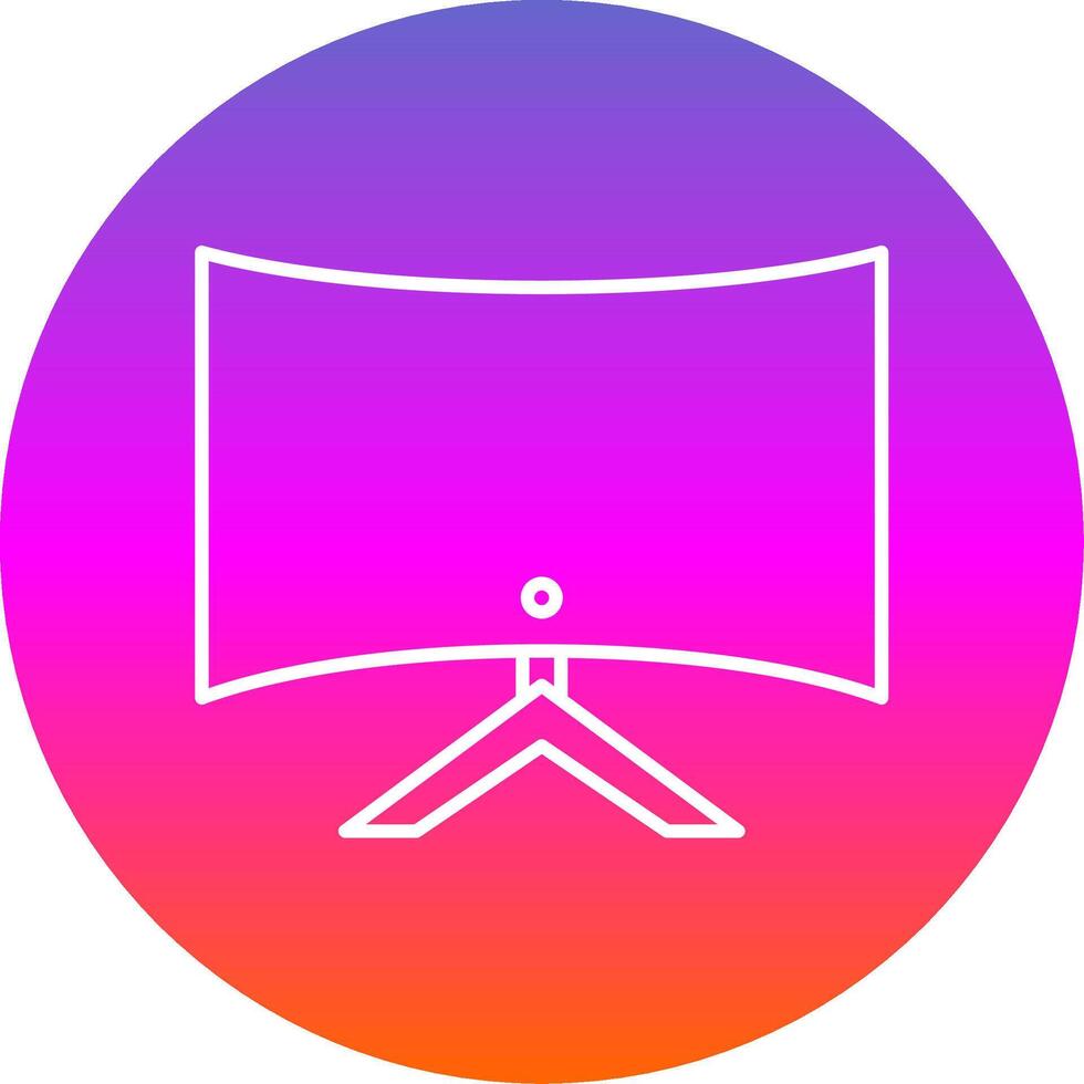 Computer Line Gradient Circle Icon 38799811 Vector Art At Vecteezy