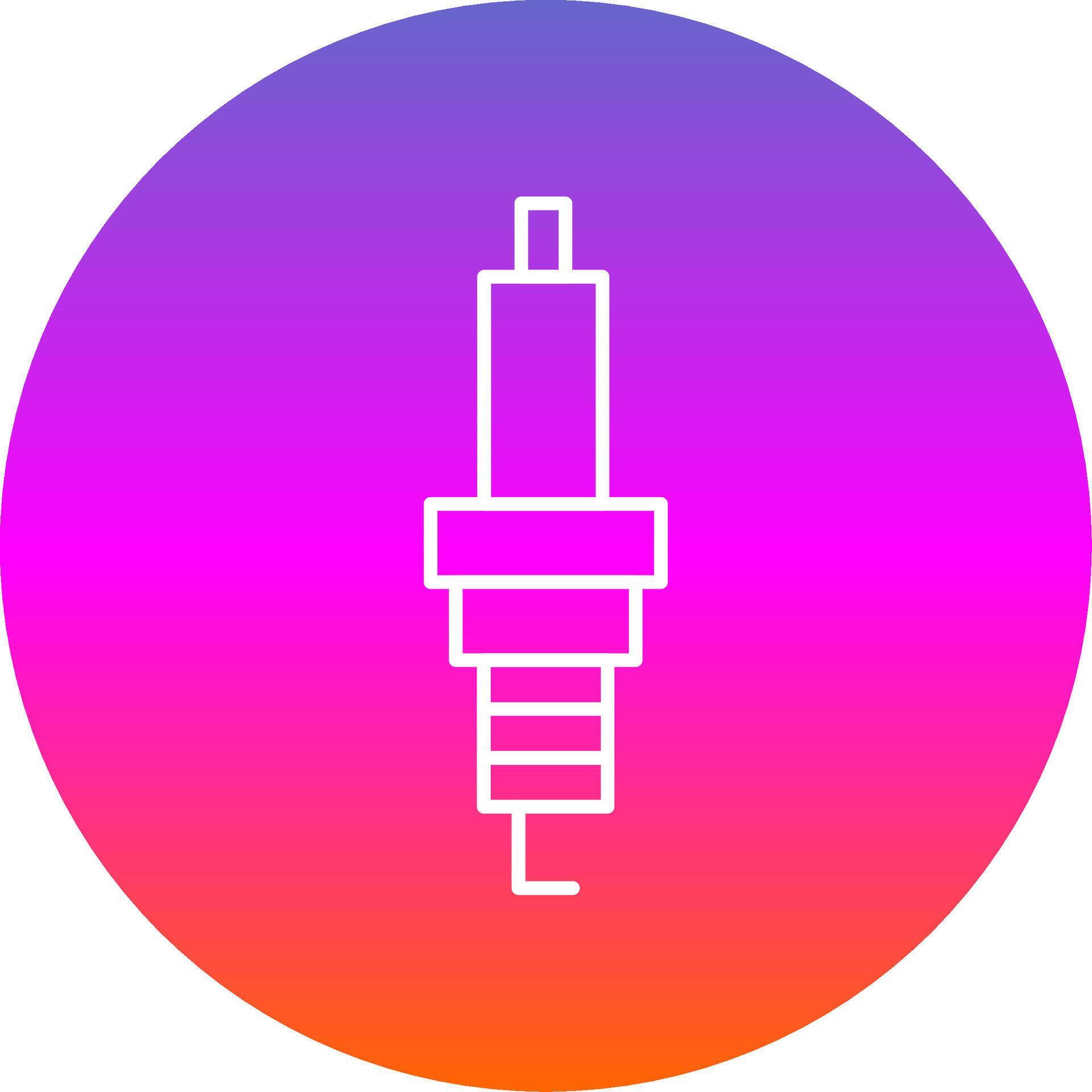 Spark Plug Line Gradient Circle Icon 38799904 Vector Art at Vecteezy