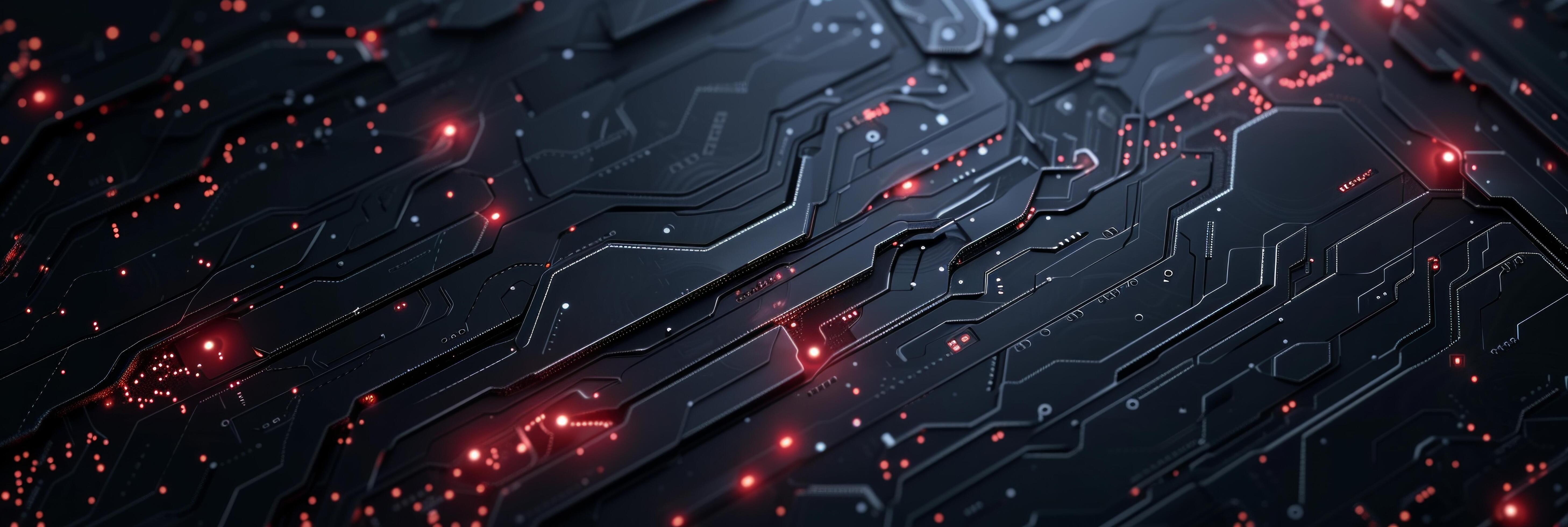 AI generated Dark abstract technology background 38807969 Stock Photo ...