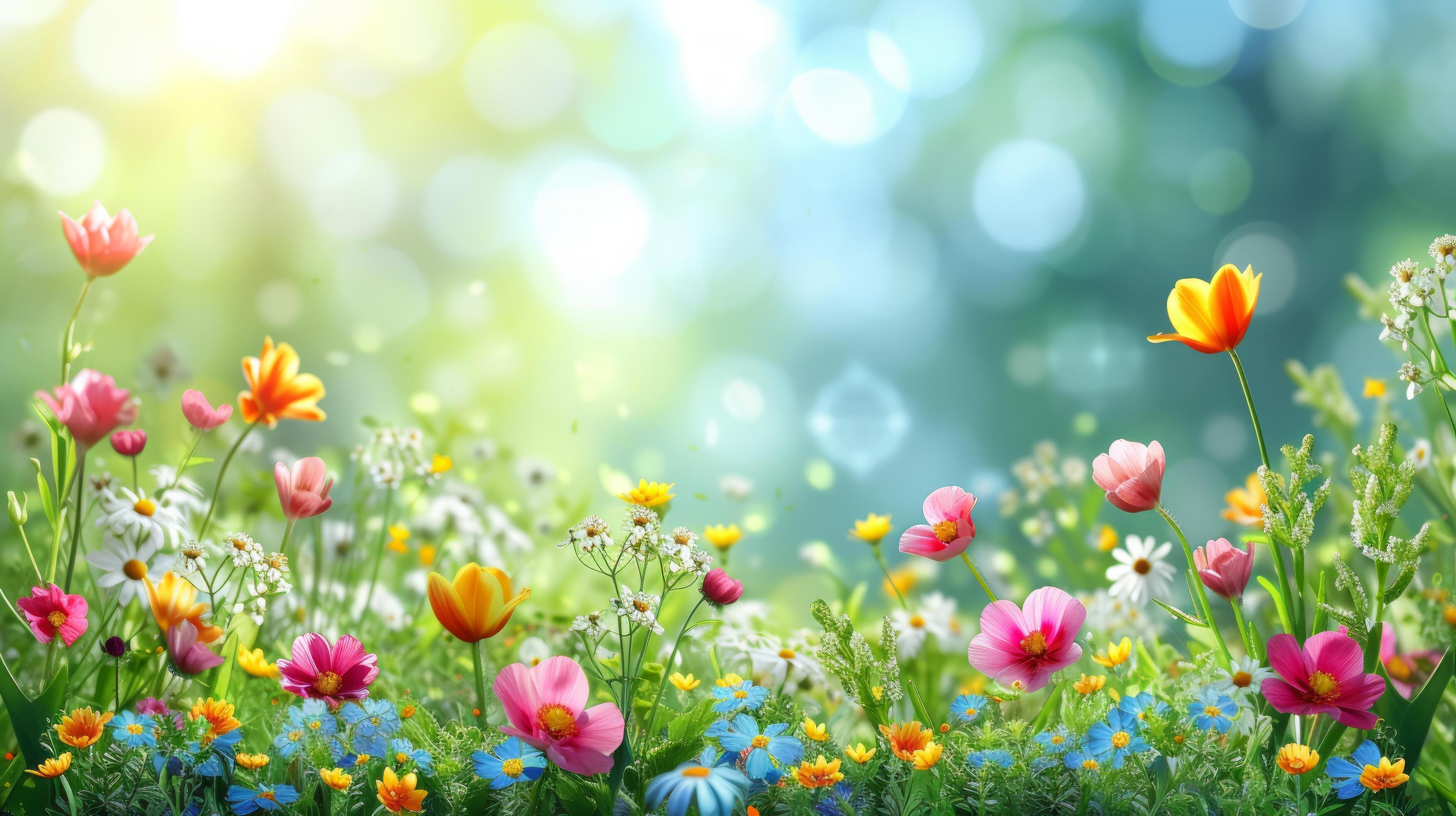 AI generated Beautiful bright poster for the spring holiday. Template ...