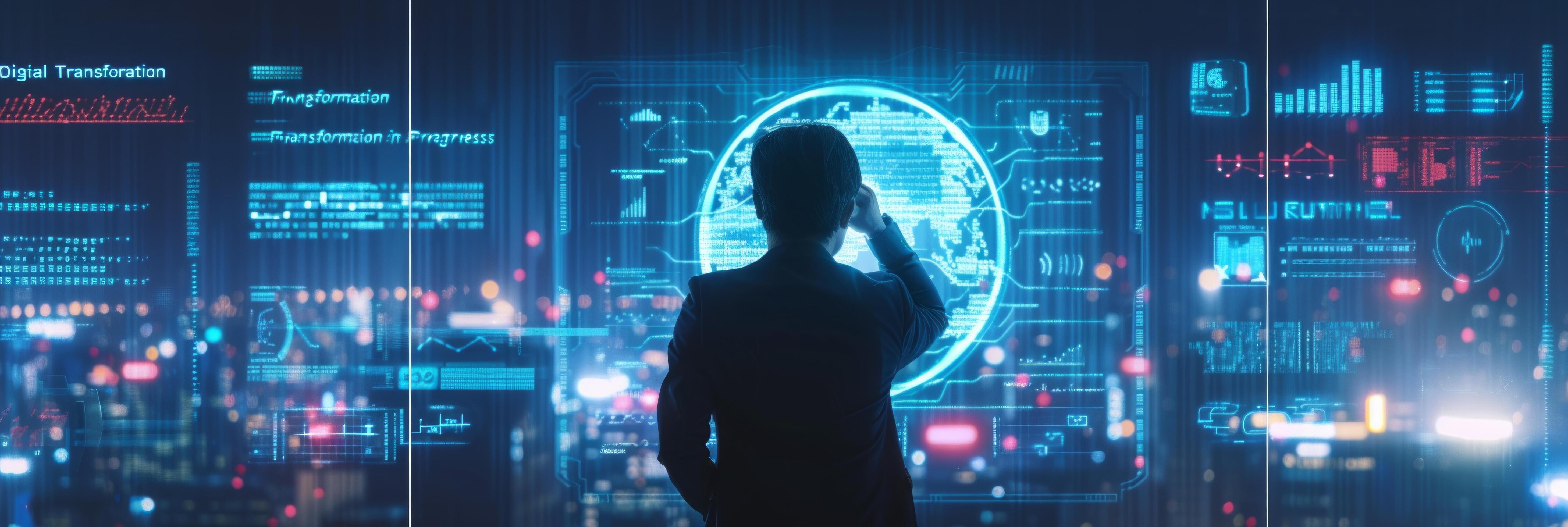 AI generated A corporate leader oversees the implementation of AI ... AI generated A corporate leader oversees the implementation of AI ...