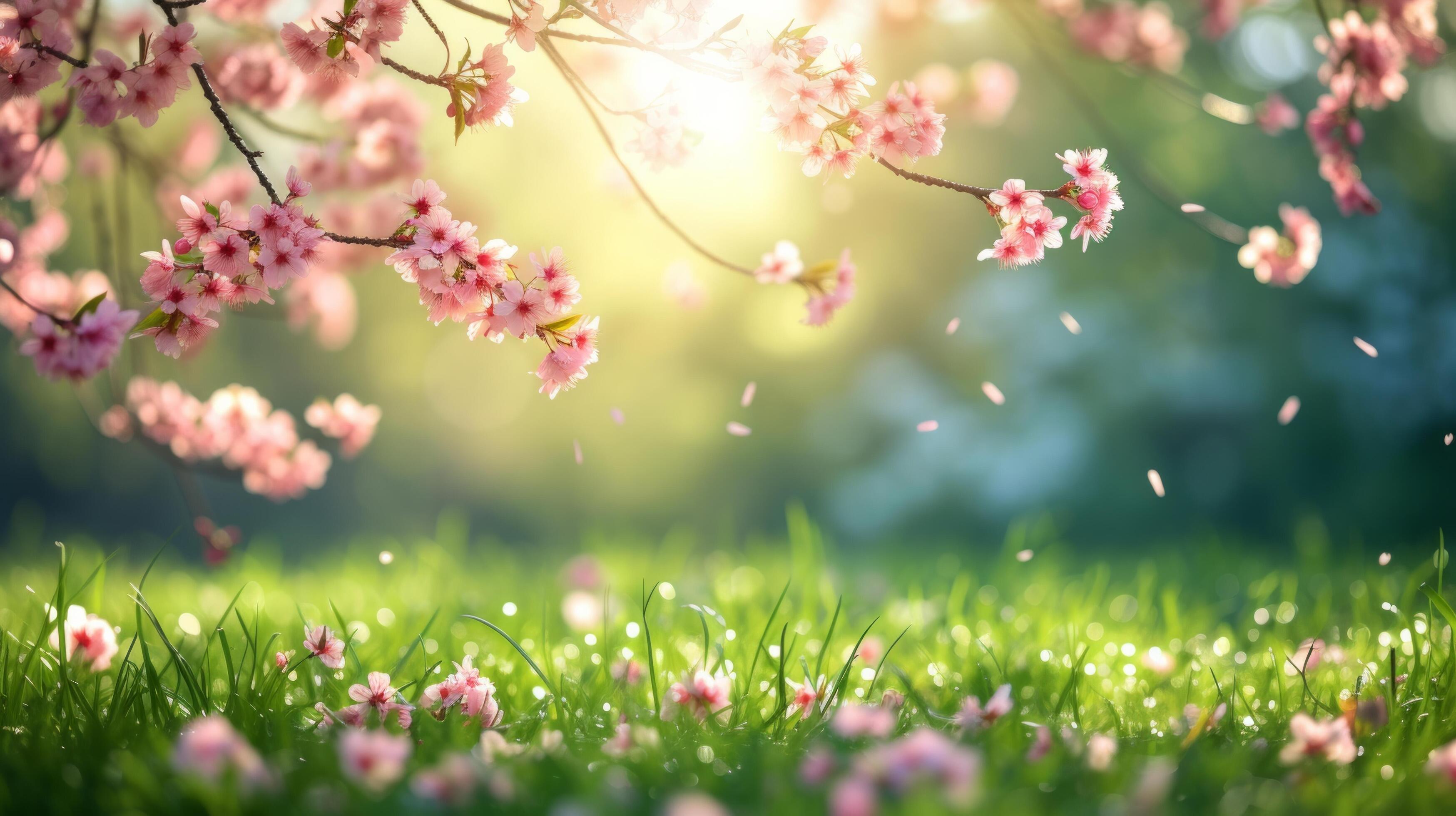 AI generated Beautiful background for spring party advertising 38812962 ...