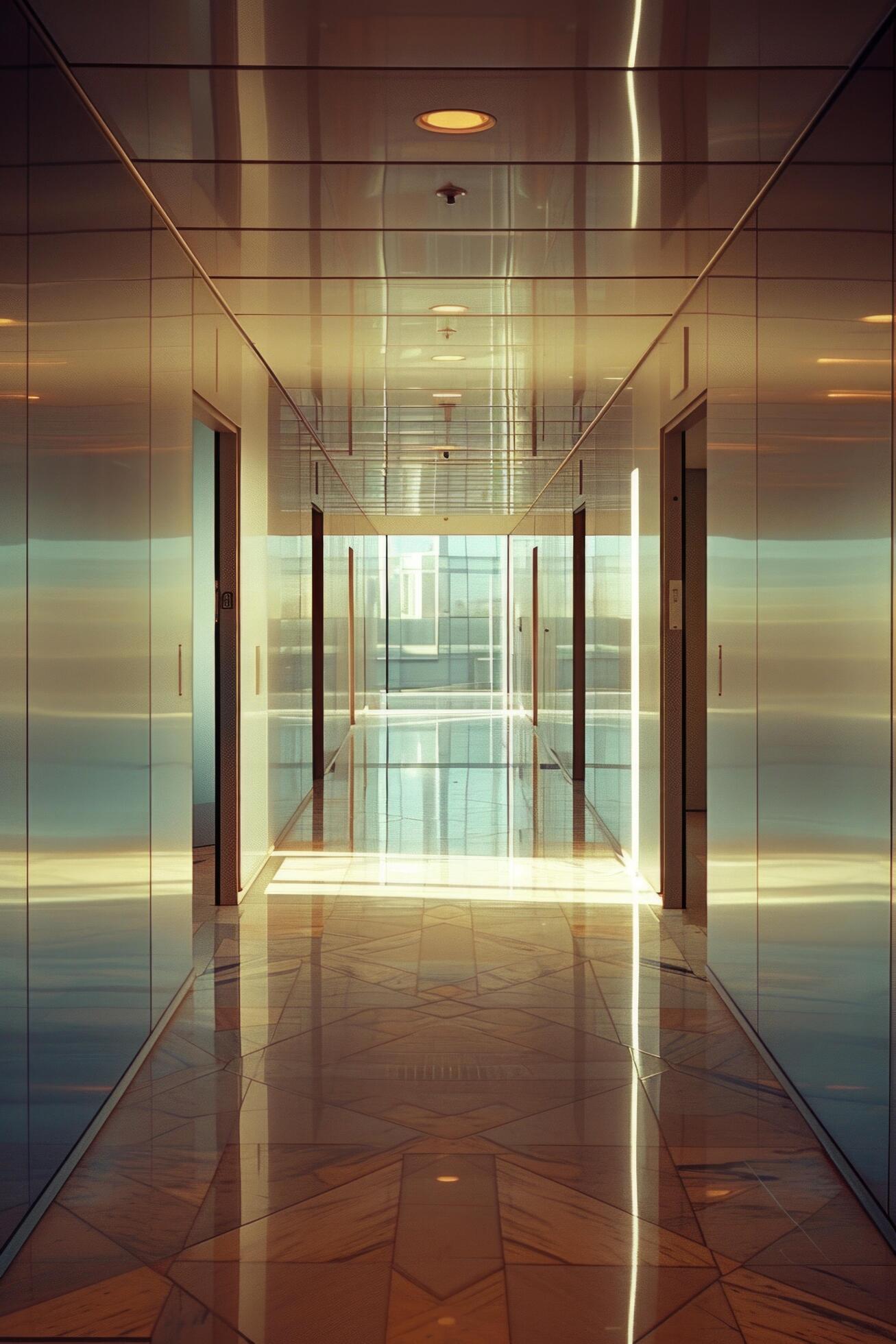 AI generated Mirrored patterns and symmetrical arrangements create a ...