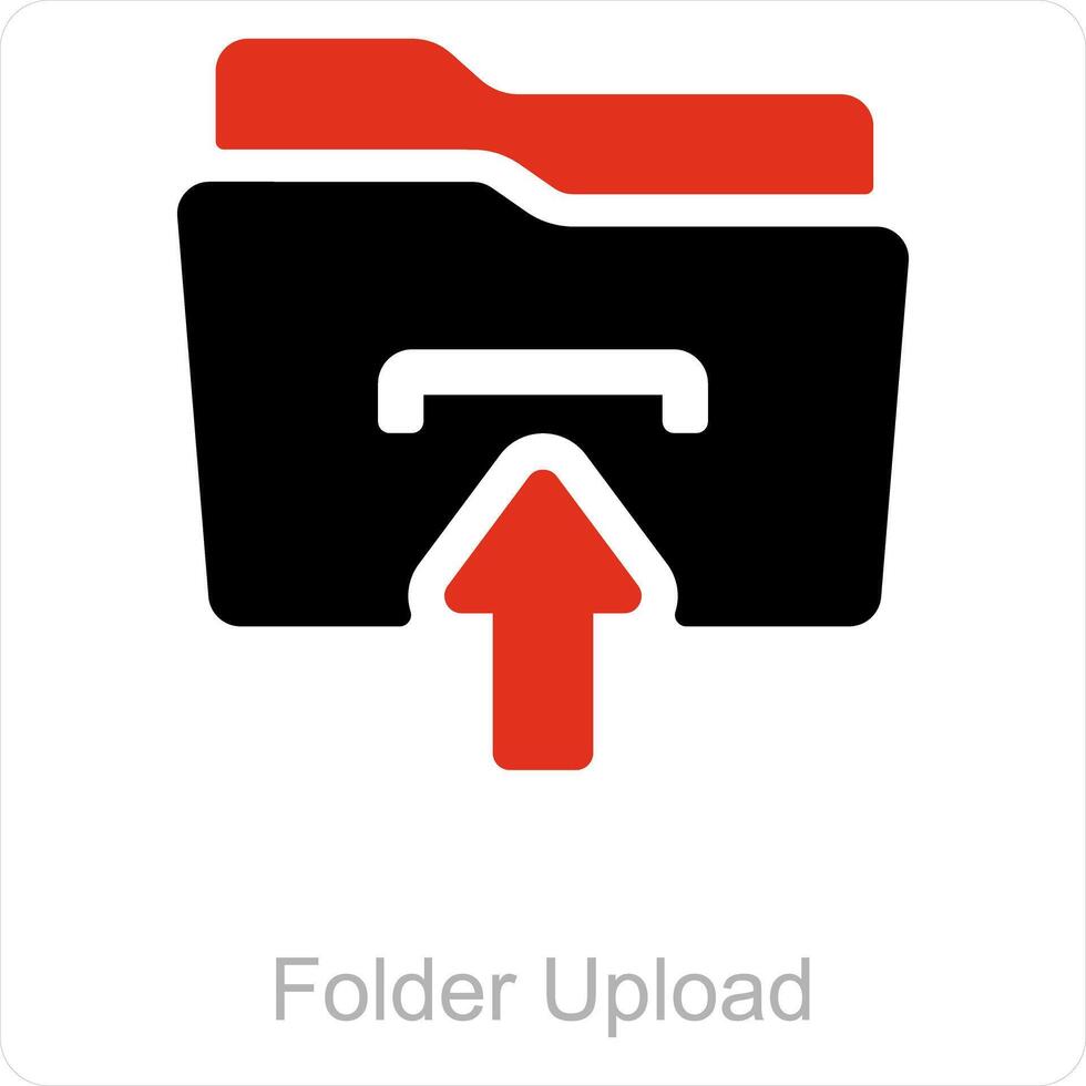 Folder Upload and Folder icon concept 38821887 Vector Art at Vecteezy