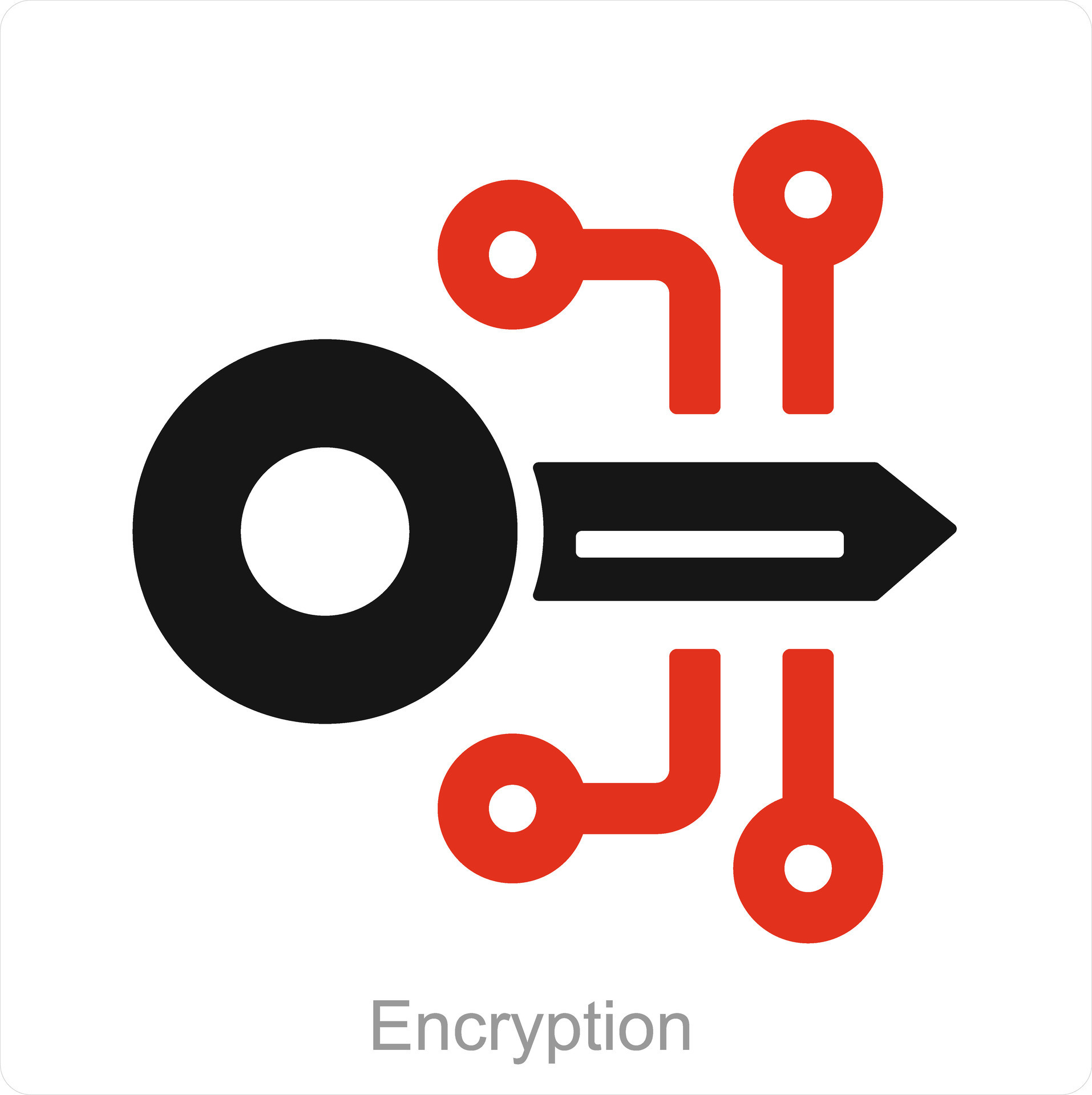 Encryption and data icon concept 38822236 Vector Art at Vecteezy
