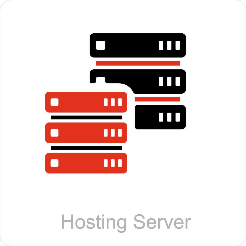 Hosting Server and Big data icon concept 38822939 Vector Art at Vecteezy