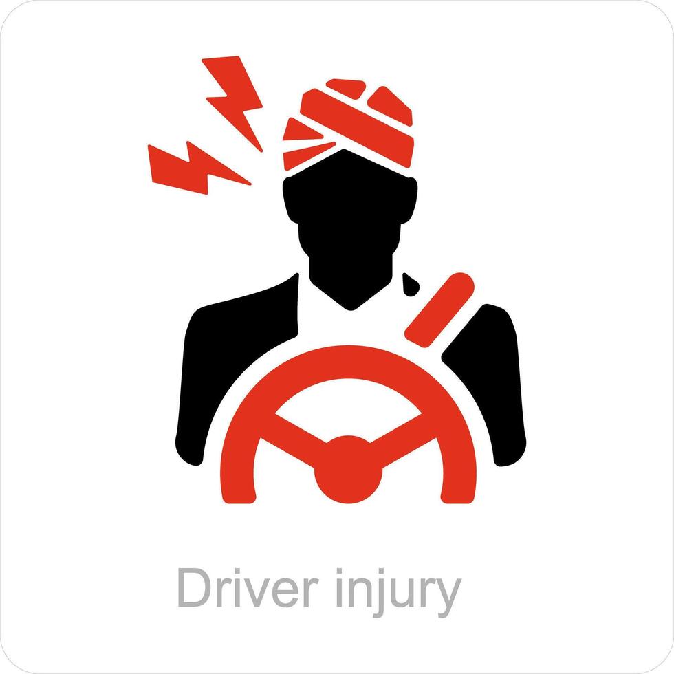 Driver Injury and driver icon concept 38823107 Vector Art at Vecteezy Driver Injury and driver icon concept 38823107 Vector Art at Vecteezy