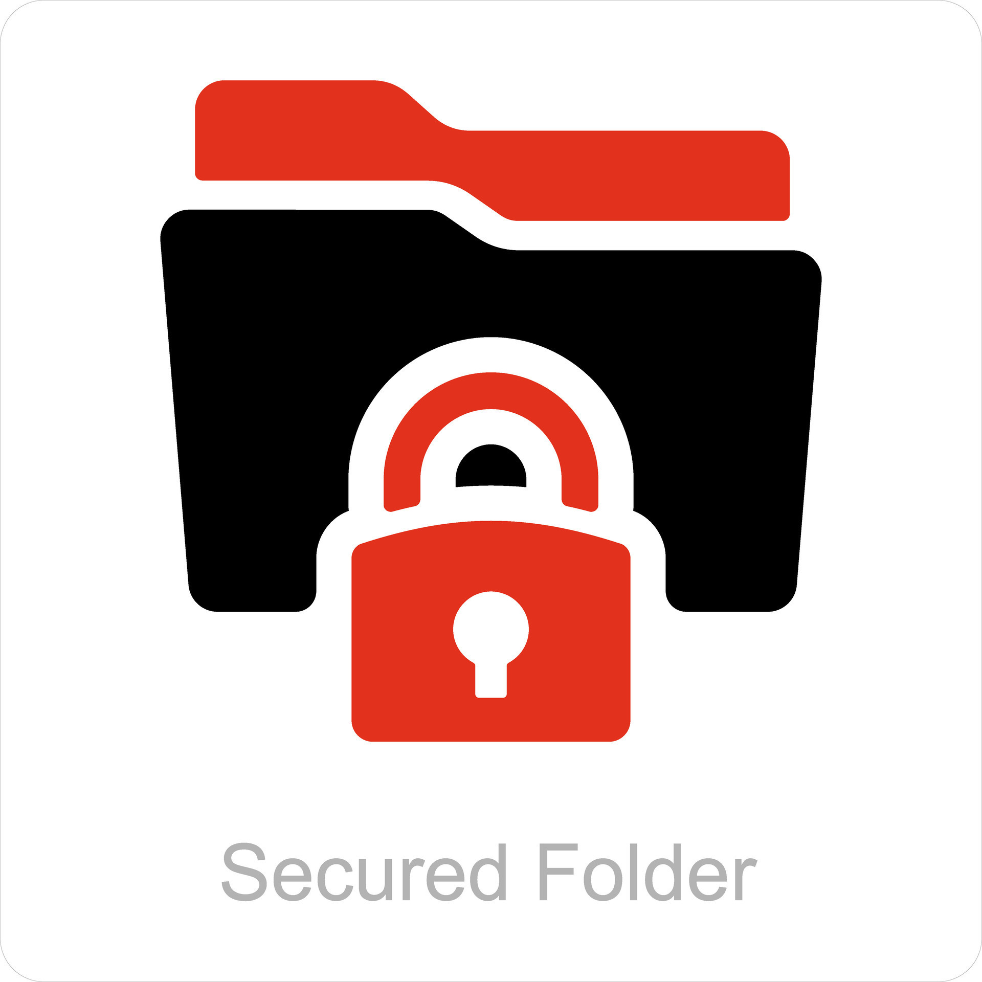 Secured Folder and Folder icon concept 38823646 Vector Art at Vecteezy Secured Folder and Folder icon concept 38823646 Vector Art at Vecteezy