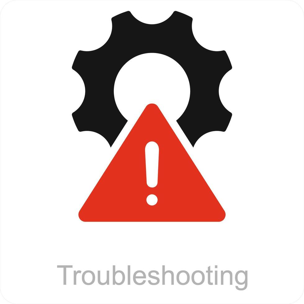Troubleshooting and maintenance icon concept 38823721 Vector Art at Vecteezy