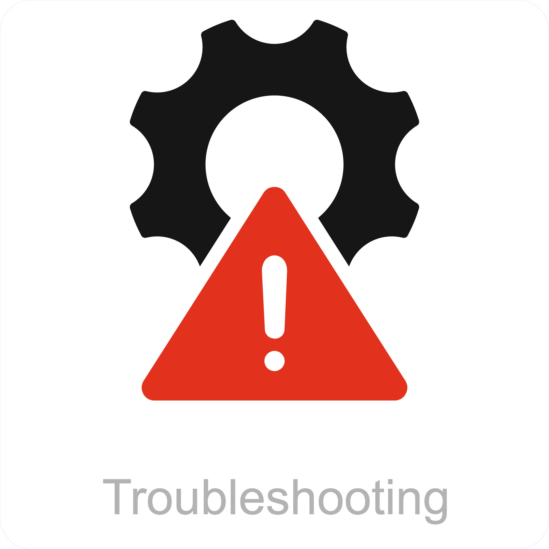 Troubleshooting and maintenance icon concept 38823721 Vector Art at ...