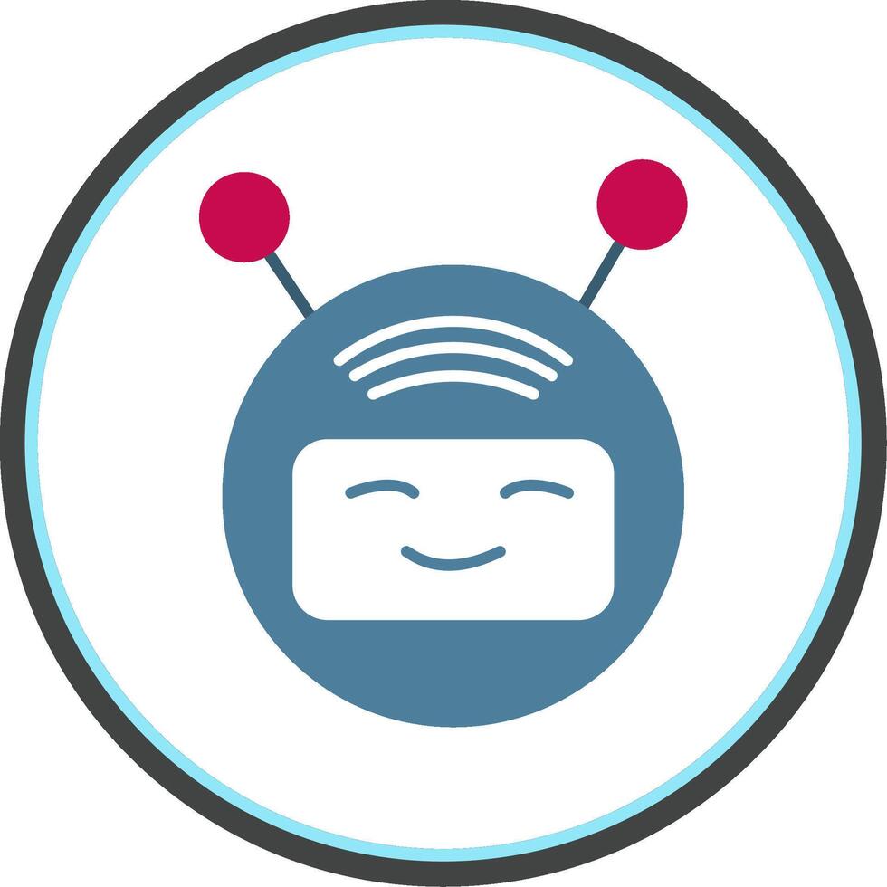 Bot Flat Circle Icon 38836057 Vector Art at Vecteezy