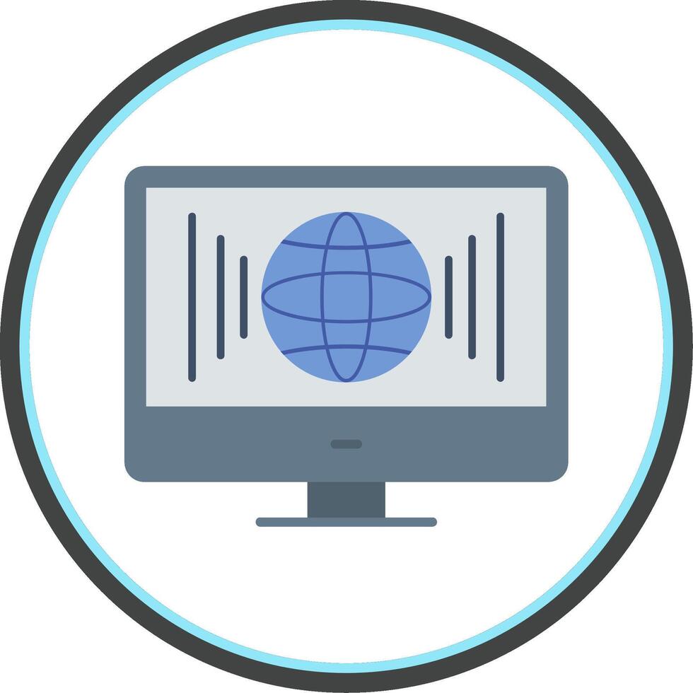 Global Flat Circle Icon 38837915 Vector Art at Vecteezy