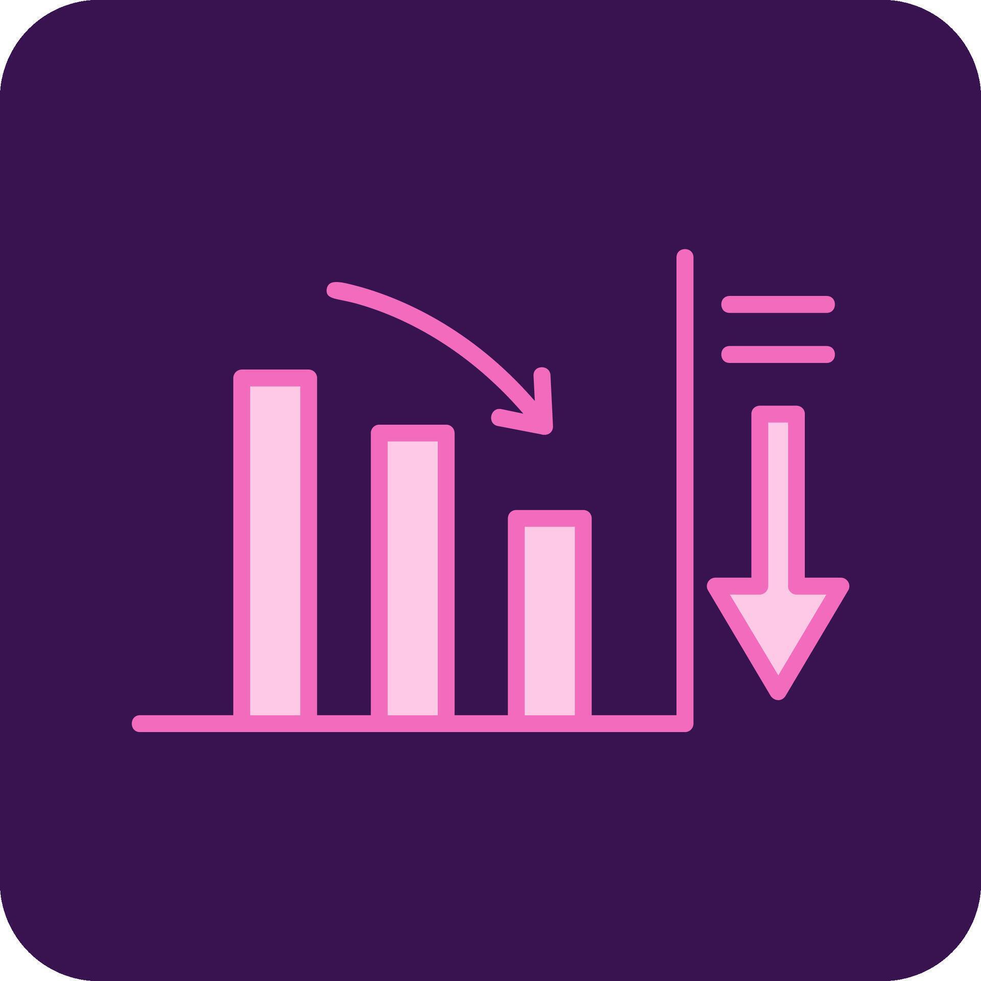 Decrease Vector Icon 38839337 Vector Art at Vecteezy