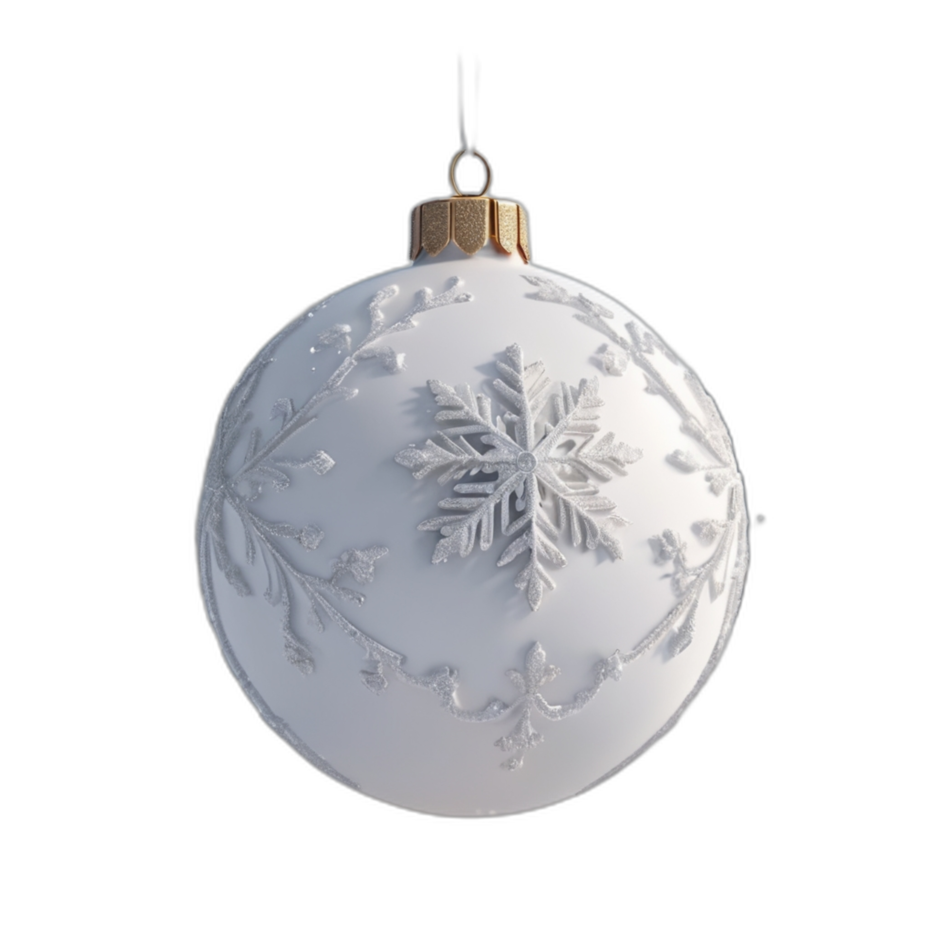 3d Rendered Ornament Hanging In Snow During Christmas 38856925 Png