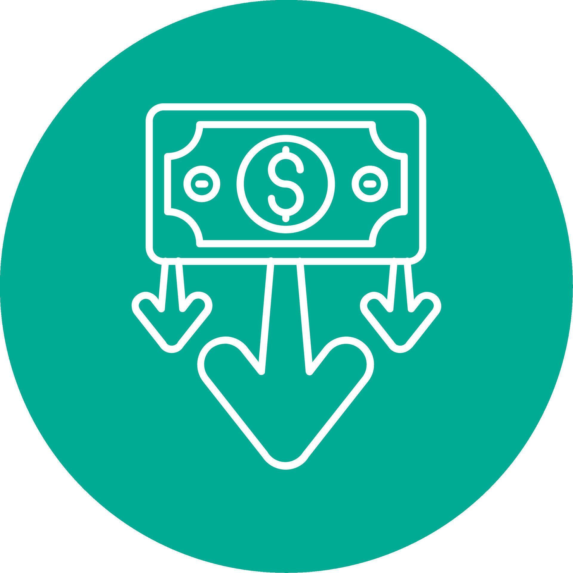 Decrease Linear Circle Multicolor Design Icon 38868355 Vector Art at Vecteezy