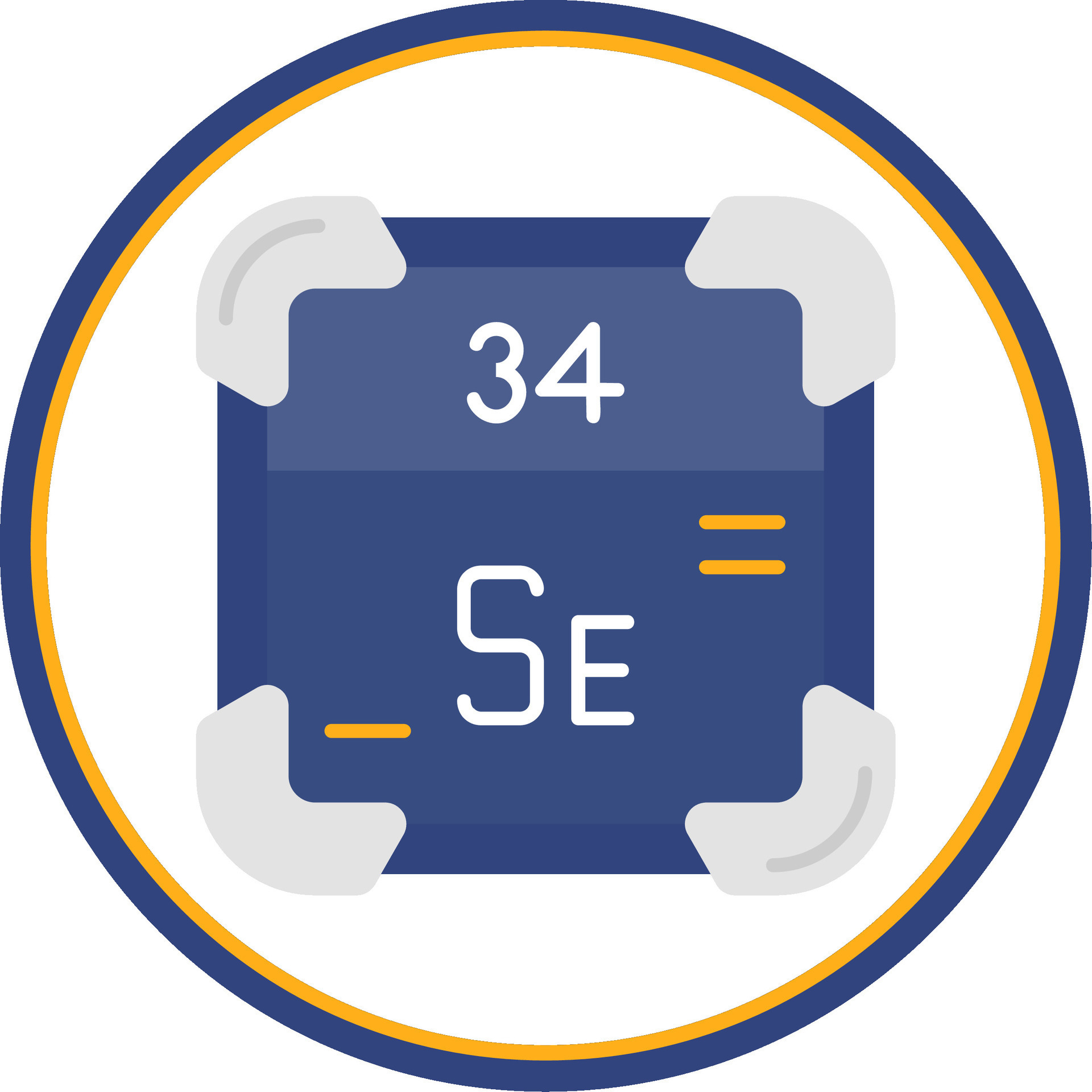Selenium Flat Circle Uni Icon 38877960 Vector Art at Vecteezy