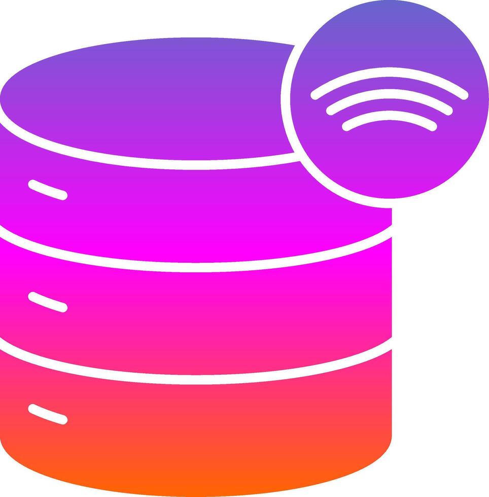 Wireless Database Glyph Gradient Icon 38878009 Vector Art at Vecteezy