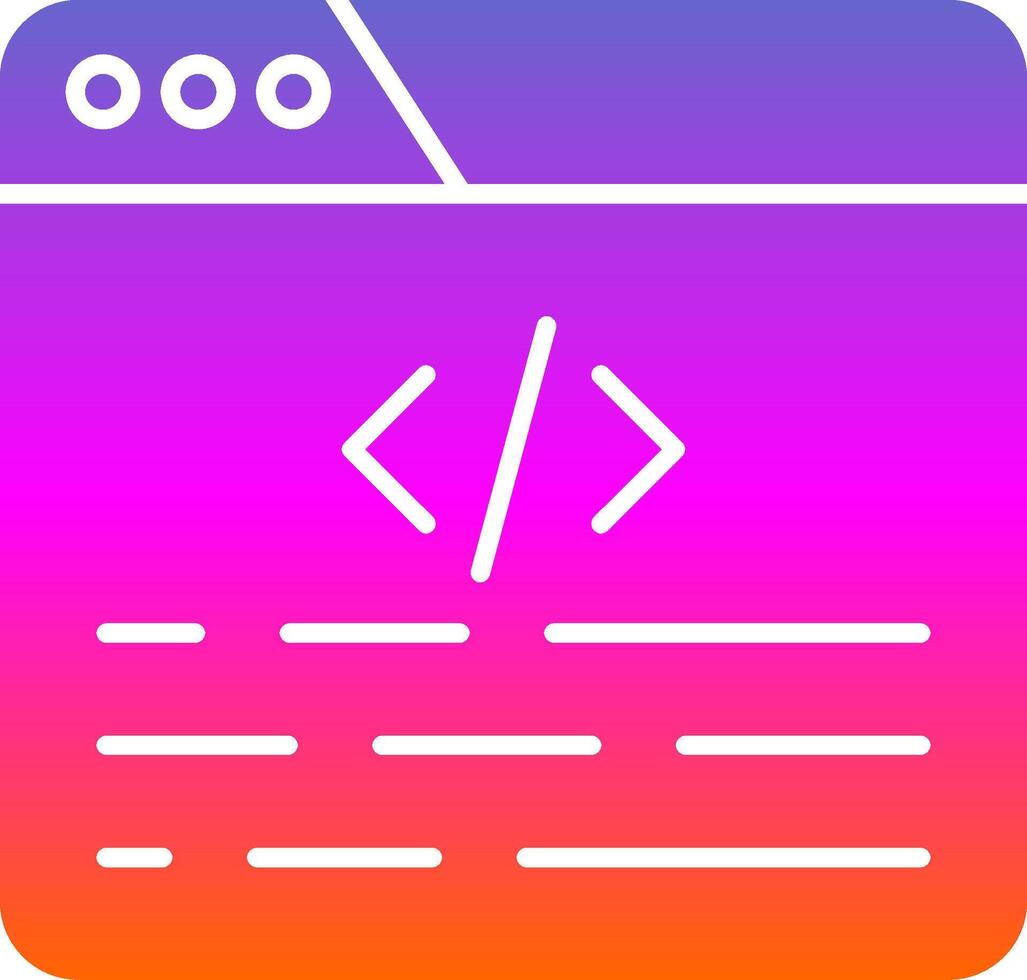 Coding Glyph Gradient Icon 38878091 Vector Art at Vecteezy