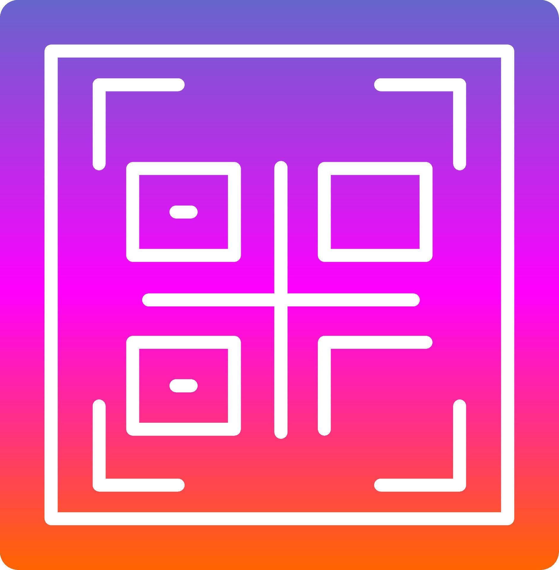Qr Code Glyph Gradient Icon 38880832 Vector Art at Vecteezy