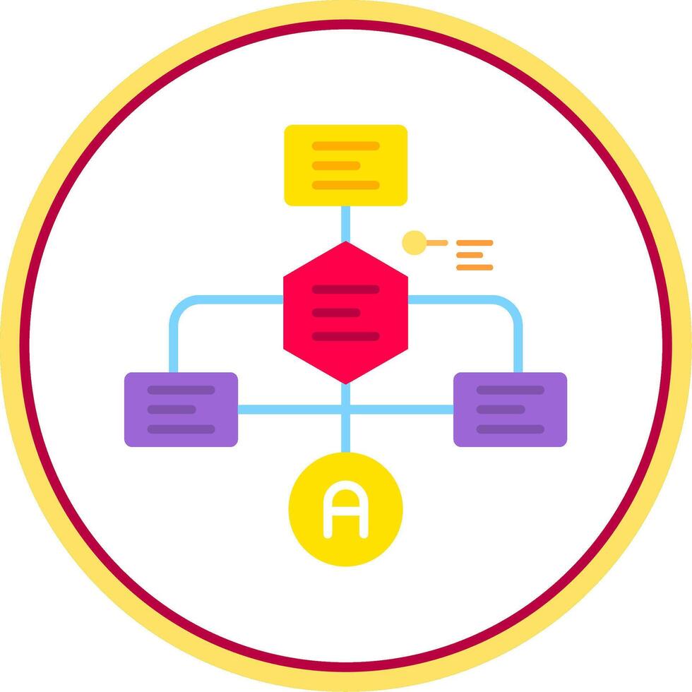 Flowchart Flat Circle Uni Icon 38884333 Vector Art at Vecteezy