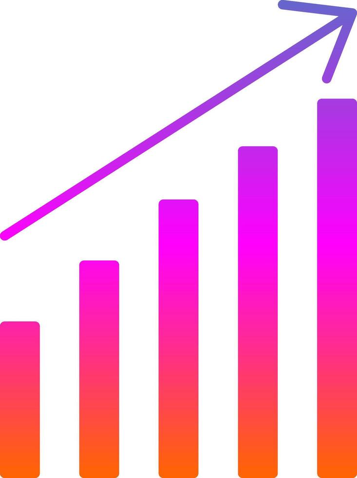 Trend Glyph Gradient Icon 38885146 Vector Art at Vecteezy