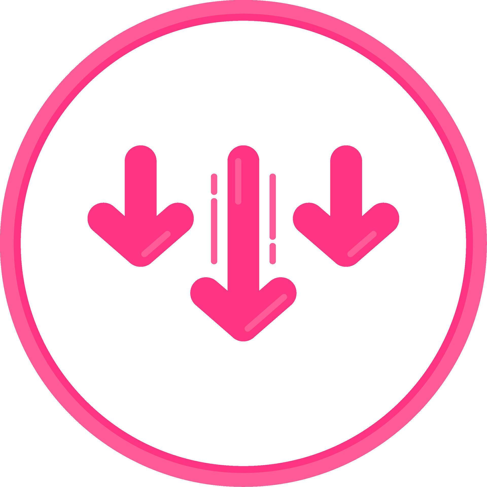 Decrease Flat Circle Uni Icon 38885358 Vector Art at Vecteezy