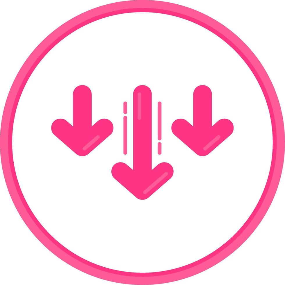 Decrease Flat Circle Uni Icon 38885358 Vector Art at Vecteezy