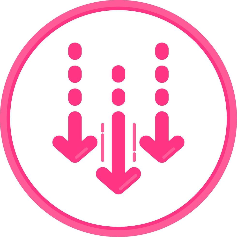 Decrease Flat Circle Uni Icon 38885376 Vector Art at Vecteezy