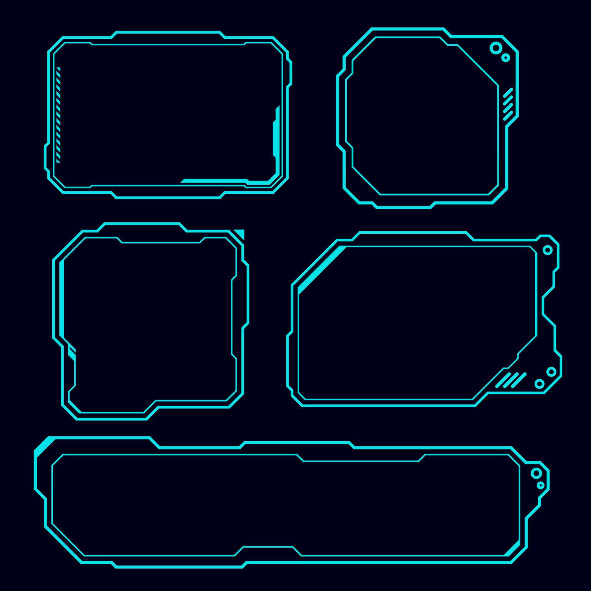 Vector Hud Frame Technology Futuristic Interface Element Focus Sci Fi