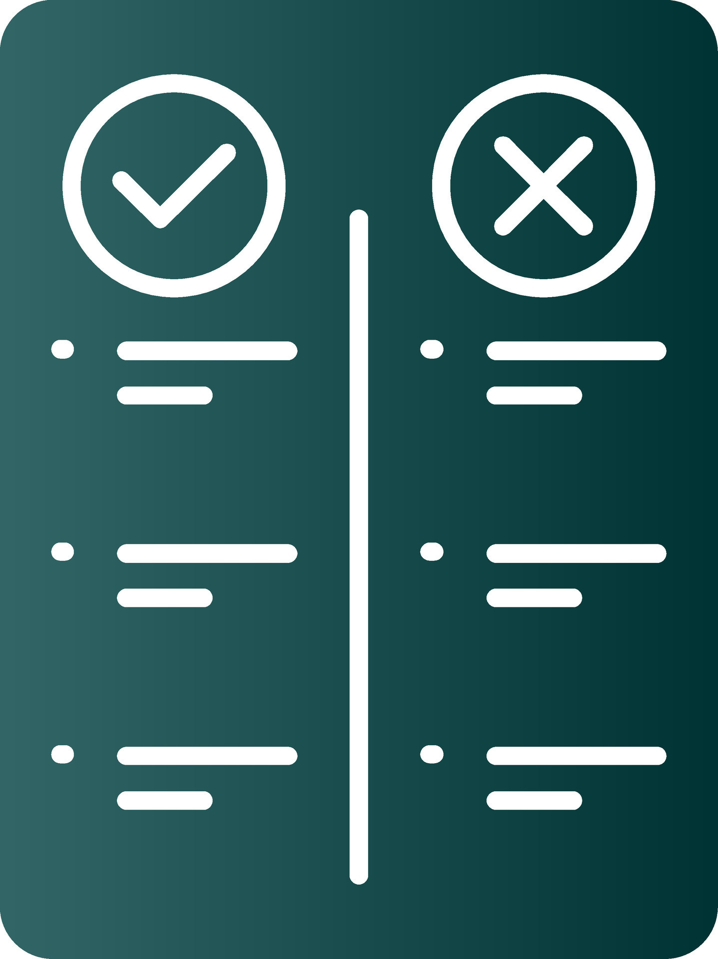 Pros And Cons Glyph Gradient Icon 38893931 Vector Art at Vecteezy Pros And Cons Glyph Gradient Icon 38893931 Vector Art at Vecteezy