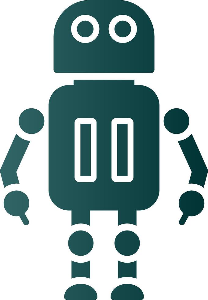 Robot Glyph Gradient Icon 38896801 Vector Art at Vecteezy