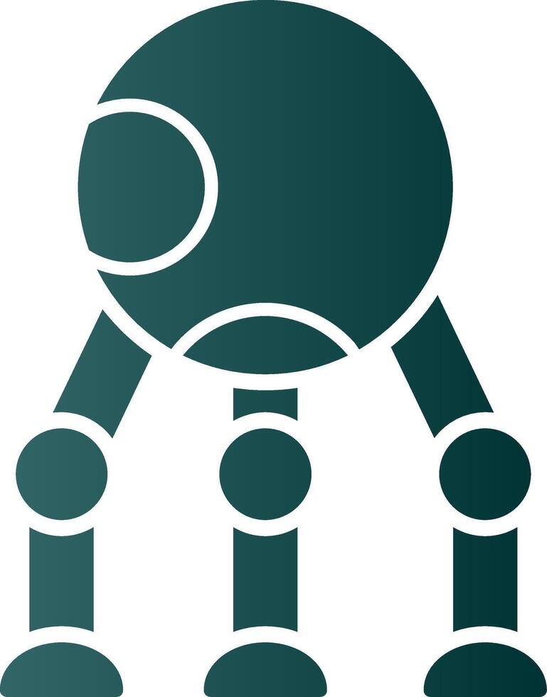 Robot Glyph Gradient Icon 38896828 Vector Art at Vecteezy