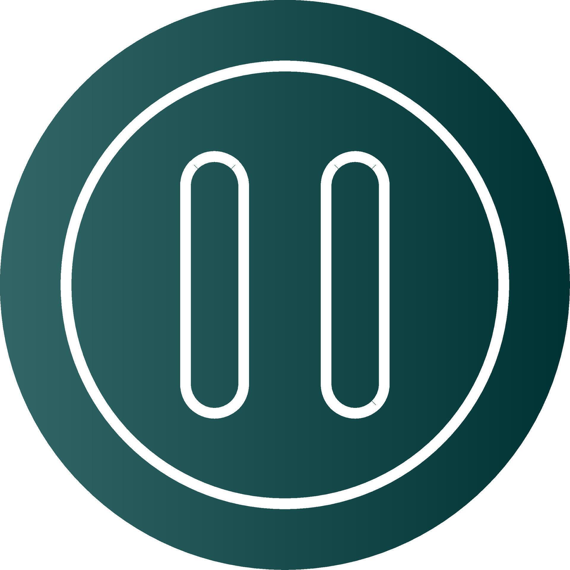 Pause Glyph Gradient Icon 38897607 Vector Art at Vecteezy